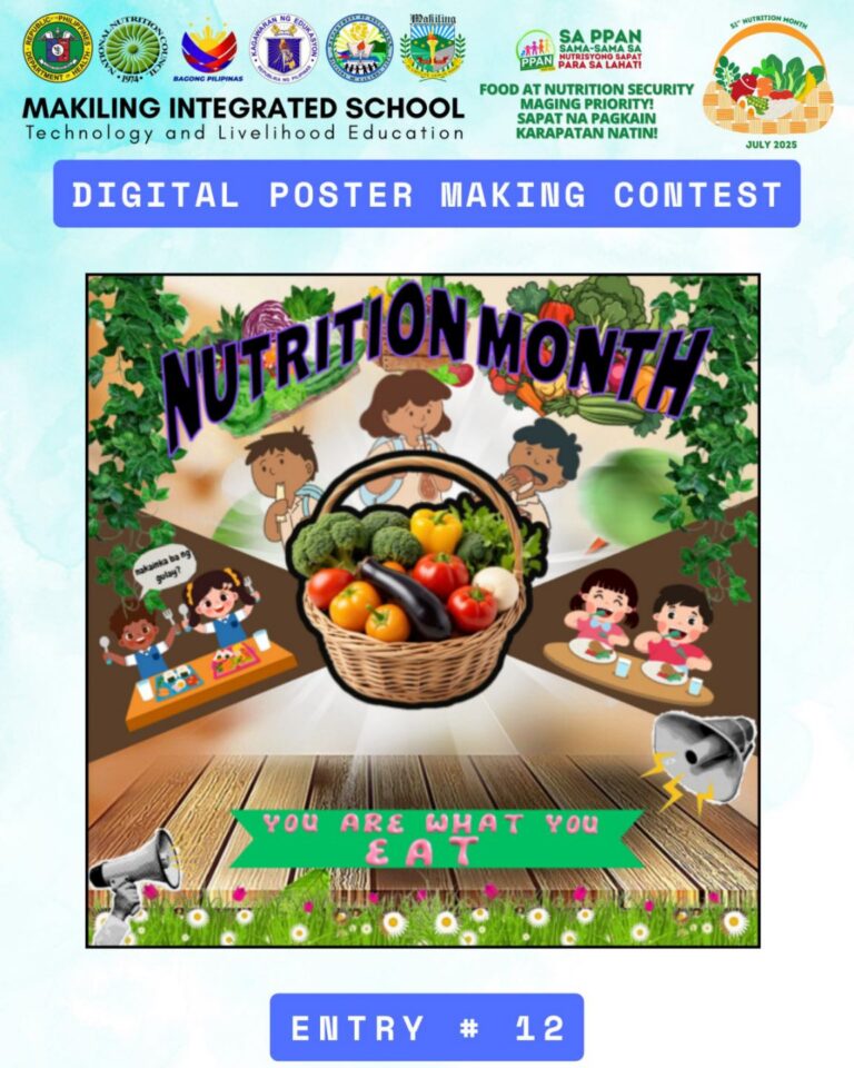 Poster at Slogan Making Contest: Pagdiriwang ng Buwan ng Nutrisyon 2025 ...